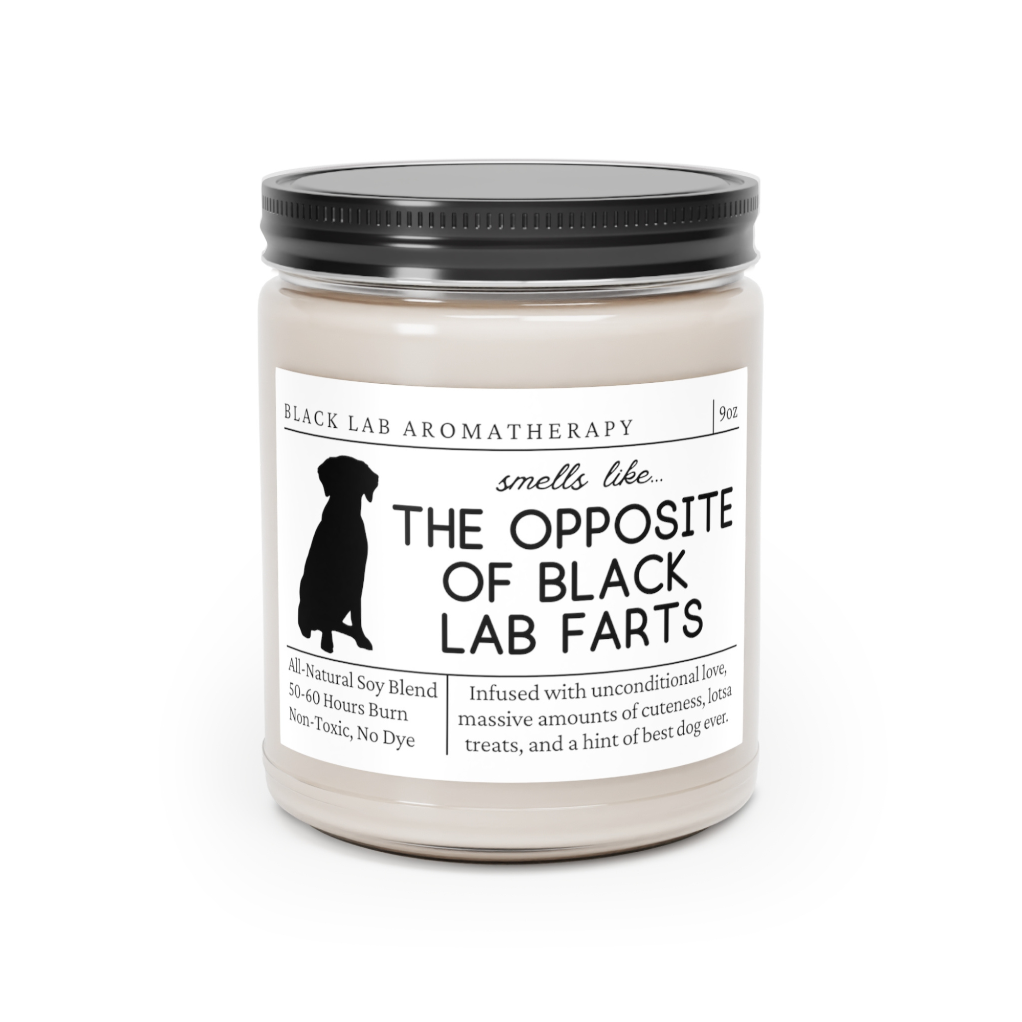 Black Lab Candle - Smells Like The Opposite Of Black Lab Farts – Luna ...