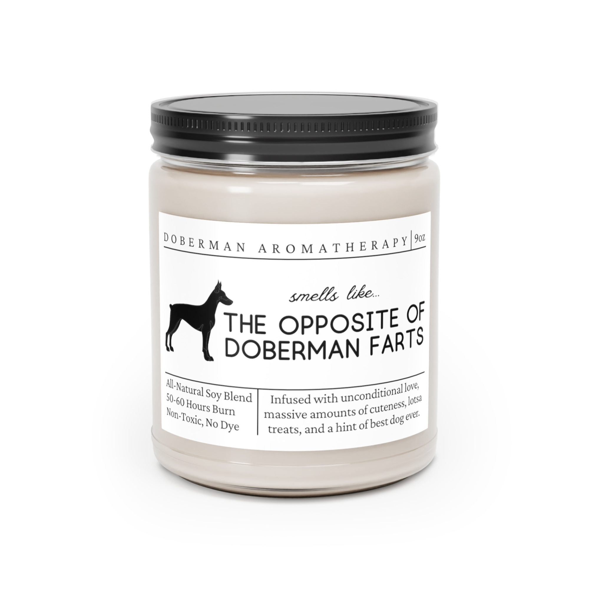 Doberman Candle - Smells Like The Opposite Of Doberman Farts – Luna ...